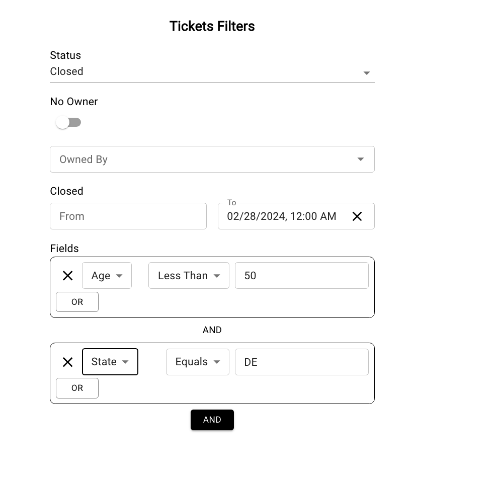 Tickets: Ticket Filters and Sorting – Tellescope