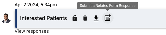 Forms: Submit a Related Form – Tellescope
