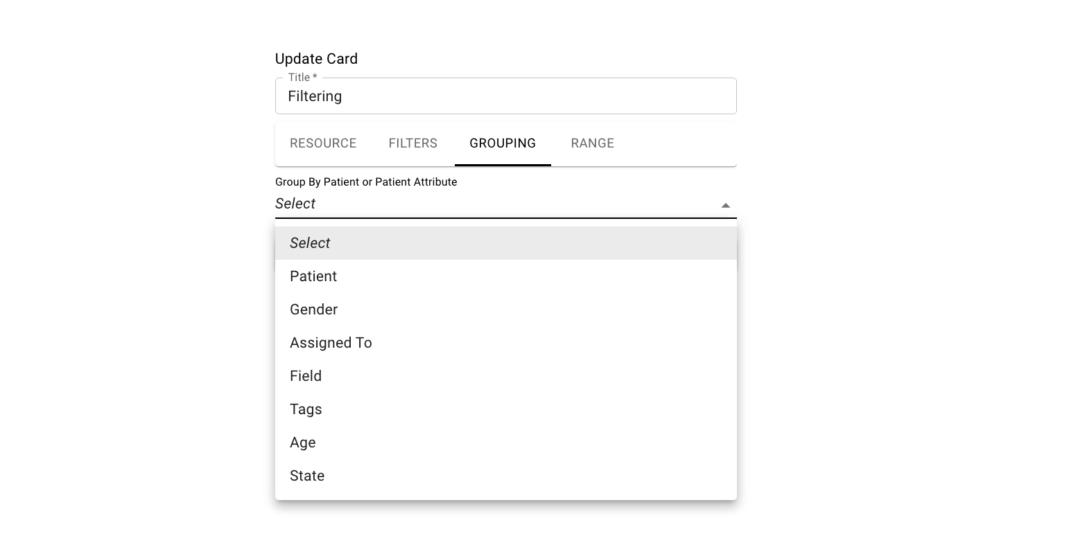 Analytics: Grouping for an Analytics Card – Tellescope