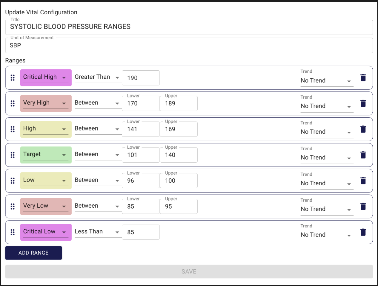 Vitals: Configuring Vitals – Tellescope