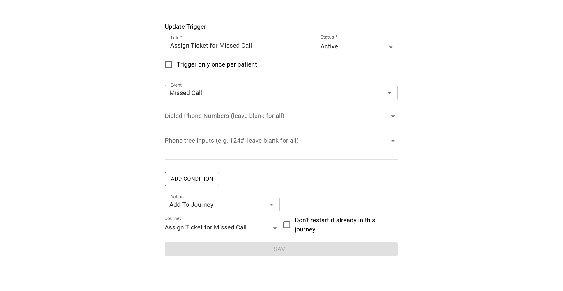 Journeys and Triggers: Missed Call Trigger – Tellescope