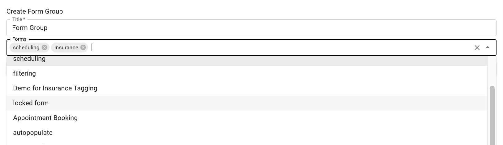 Forms: Form Groups – Tellescope